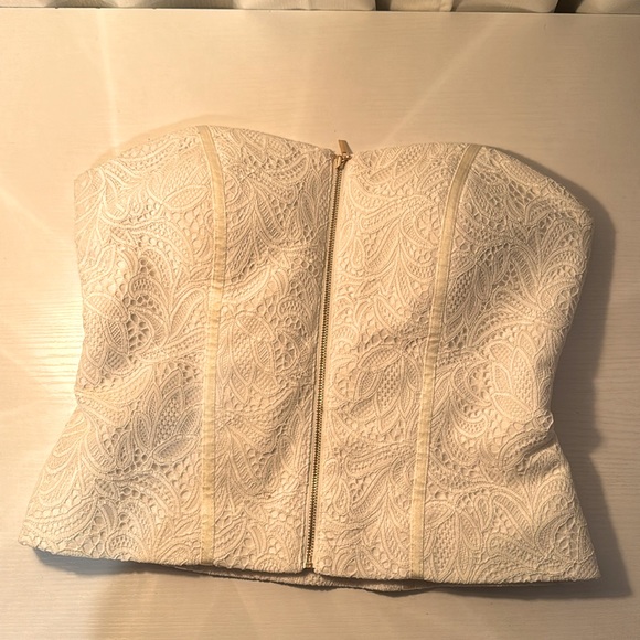 Tops | Cach Whitecream Tube Top | Poshmark